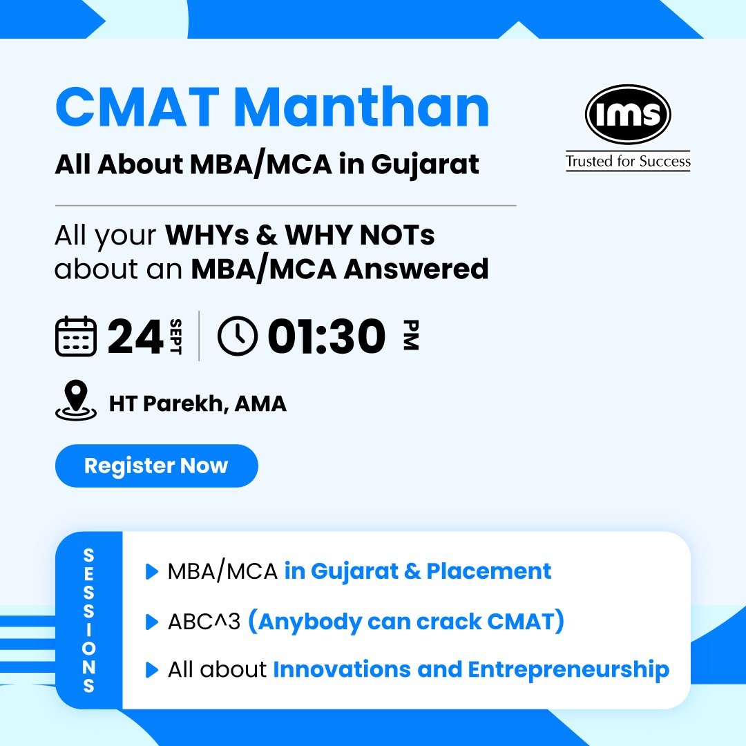 CMAT Manthan 2023 | IMS Ahmedabad | Leaders in CMAT Prep - IMS Gujarat